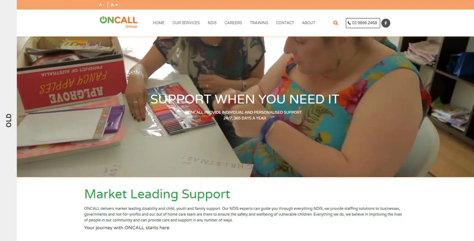 NDIS - UX & UI Website Design Case Study